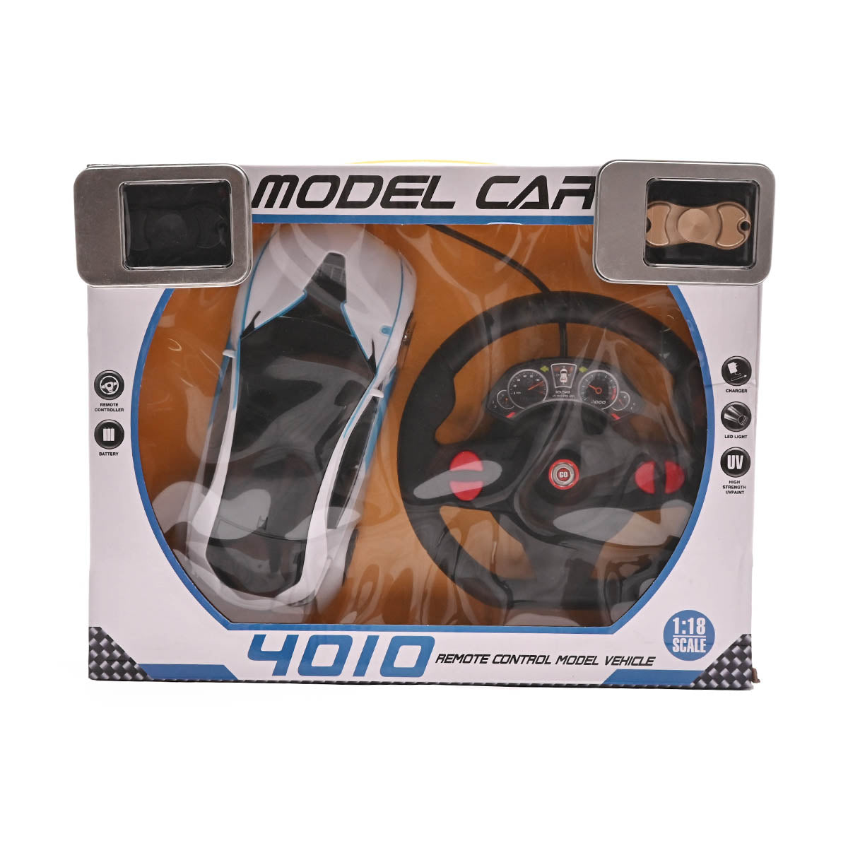 Remote Control High Speed Model Car White With Spinners – Raja Sahib Kids